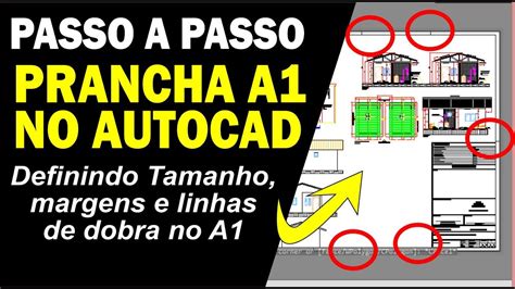 Como Criar FOLHA PARA PLOTAGEM No AutoCAD Margens E Linhas De Dobra