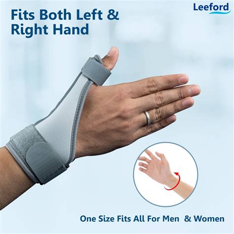 Buy Leeford Thumb Spica Splint Support For Right Left Hand Thumb