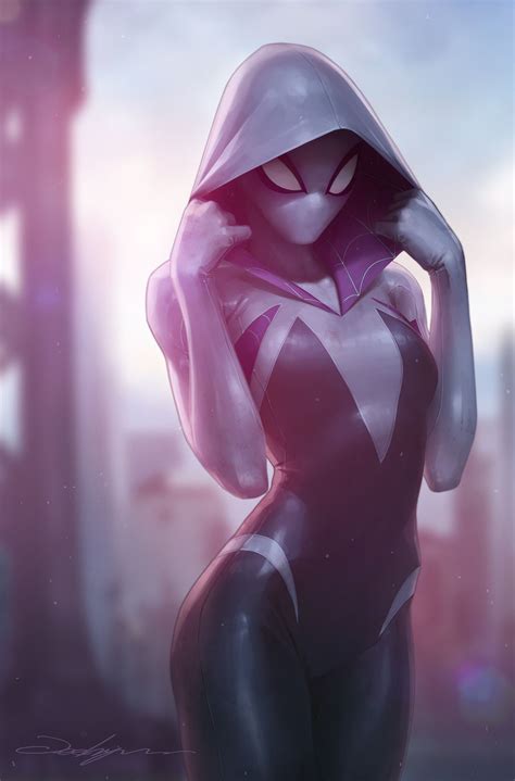 ArtStation GWEN STACY 2 OF 5 Spider Gwen Ghost Spider JeeHyung