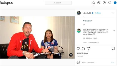 Bikin Video Bareng Greysia Polii Bek Legendaris Inter Milan Ingin