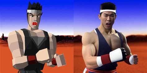 Classic VIRTUA FIGHTER Video Game Polygonal Characters Get A Realistic