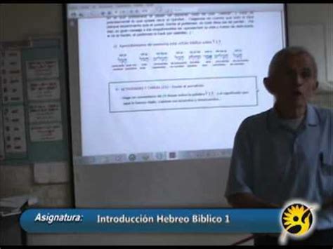 Presencial 4 Introducción al Hebreo Biblíco YouTube