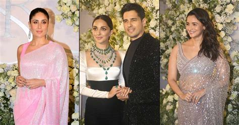 Sidharth Malhotra Kiara Advani Reception Kareena Kapoor Khan Alia
