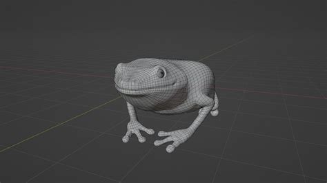 D Simple Chubby Frog Model Turbosquid