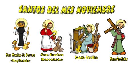 Religión Severo Ochoa Santos del mes de Noviembre