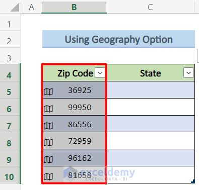 How To Convert Zip Codes To States Using Excel Formulas Methods