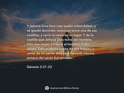 Génesis 2 21 23 Inspiraciones Bíblicas Diarias