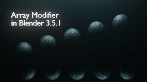 Array Modifier In Blender 3 5 1 YouTube
