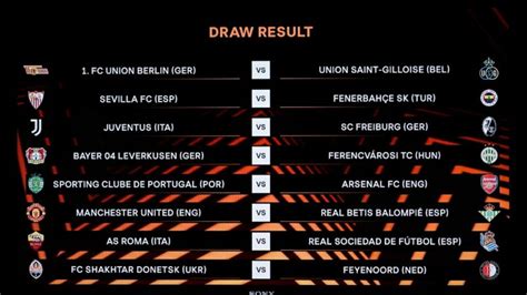 Octavos de final de la Europa League así se jugarán Uno TV