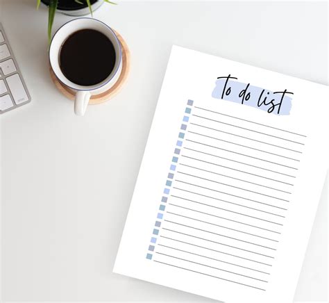 To Do Liste Printable Blaue To Do Liste Checkliste Zum Ausdrucken