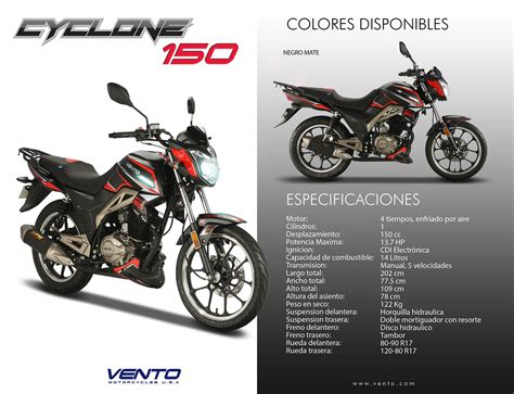 Cyclone Vento Motorcycles U S A