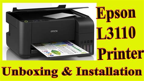 Epson L Unboxing And Complete Installation Youtube