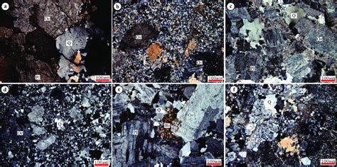 microstructure photographs of main granite rocks in the badaguan cu mo download scientific