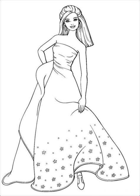 Coloriage Barbie à imprimer dessin gratuit à imprimer