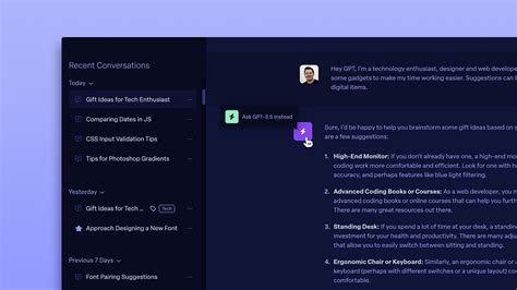 chat gpt ui redesign behance