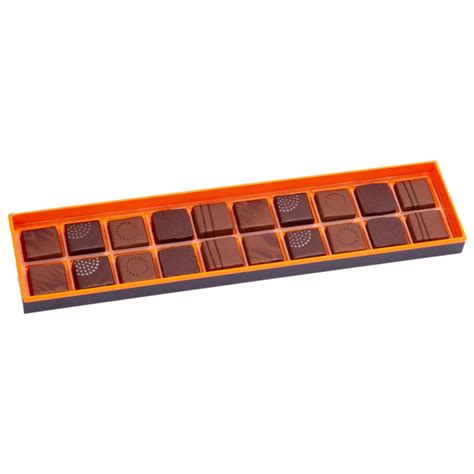 Coffret Pralinés Assortiment Noire et Lait Carré Chocolat