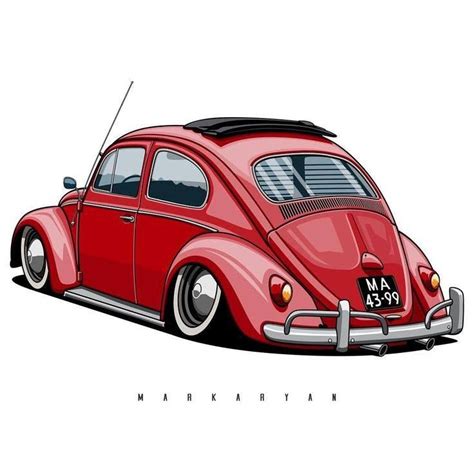 MIJN DROOM AUTO Desenhos de fusca Fusca Arte para automóvel
