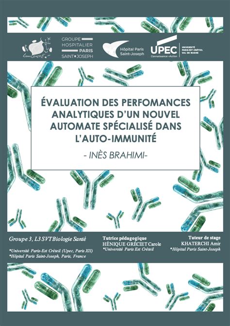 Mémoire de stage Mémoire de stage Évaluation des performances analytiques dun nouvel automate