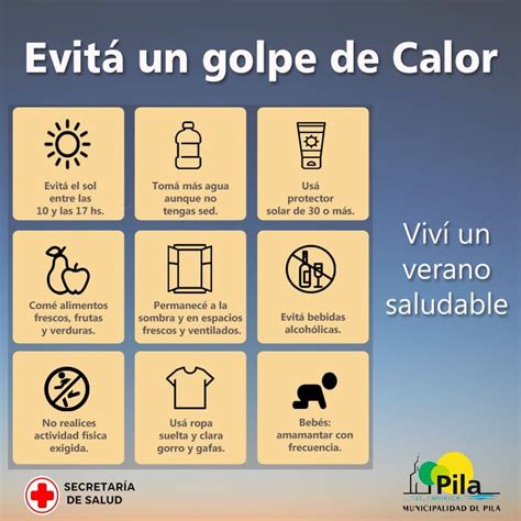 CONSEJOS PARA EVITAR UN GOLPE DE CALOR Municipalidad De Pila