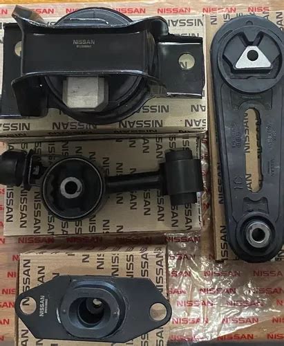 Kit 4 Soportes Motor Tiida 1 6 1 8 Original Nissan Meses Sin Intereses