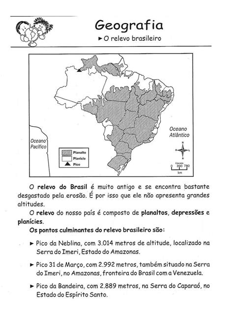 26 Atividades Sobre O Relevo Brasileiro Para Imprimir Online Cursos