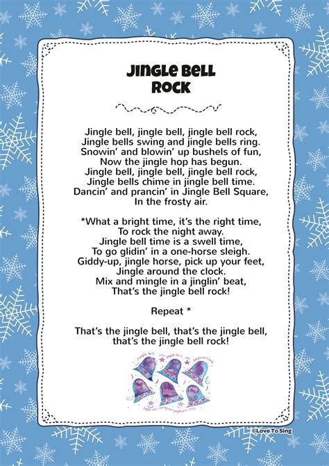 Printable Lyrics For Jingle Bells