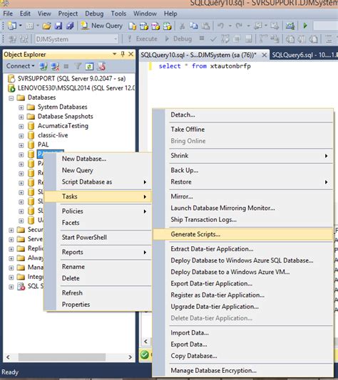 Export Table Schema Data In SQL Server Thoriqaziz