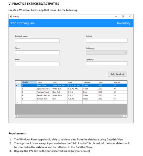 Custom Datagridview In C Output Course Hero