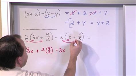 simplifying expressions algebra tutorial youtube