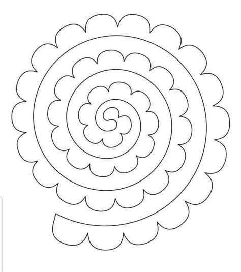Molde De Flores En Papel O Cartulina Plantilla De Flor E54