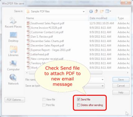 How To Email A Pdf File After Creating It