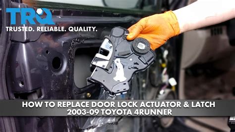 How To Replace Door Lock Actuator Latch 2003 09 Toyota 4Runner YouTube