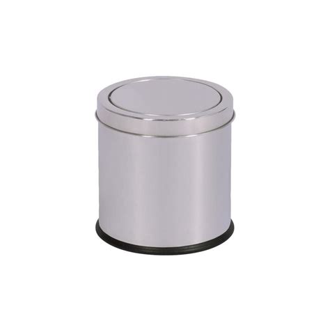 Lixeira Basculante Redonda Inox Mor 3 Litros