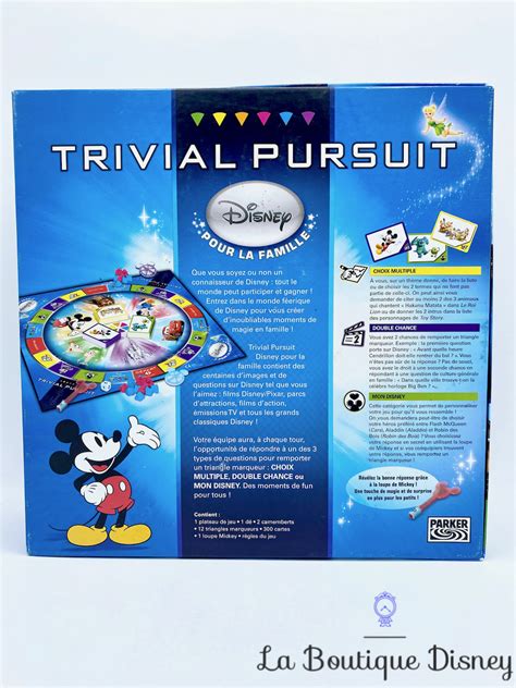 Jeu De Soci T Trivial Pursuit Disney Pour La Famille Hasbro Jeux De