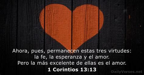 1 Corintios 13 13 Versículo de la Biblia DailyVerses net
