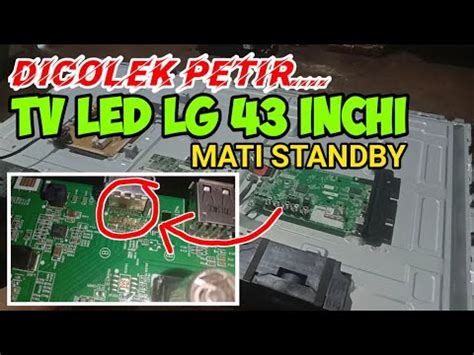 Memperbaiki Tv Led Lg Inchi Mati Standby Youtube
