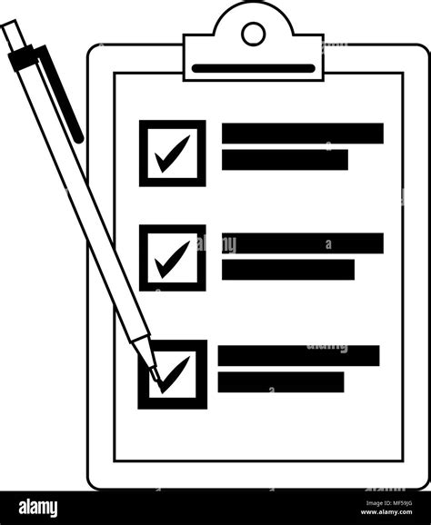 Checklist Clipart Black And White