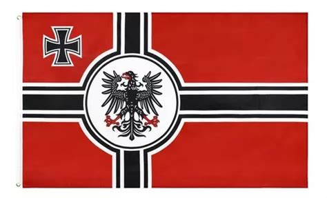 Bandeira De Águia Da Cruz Prussiana Alemã 90x150cm Ilhós Frete grátis