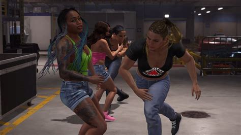 WWE 2K23 RONDA ROUSEY SHAYNA BASZLER AMBUSH KATANA CHANCE KAYDEN