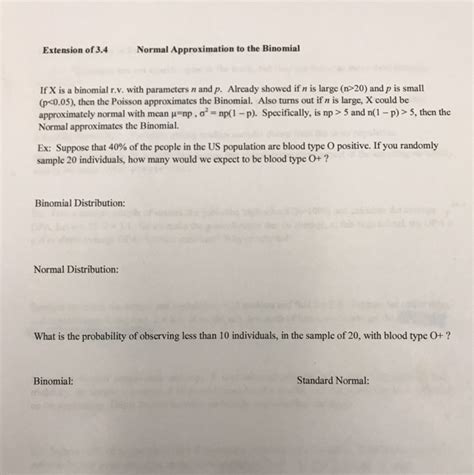 solved if x is a binomial r v with parameters n and p