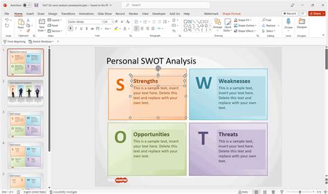 Personal Swot Analysis Template