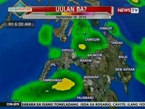 NTG Pag Ulan Asahan Sa Malaking Bahagi Ng Bansa Ngayong Biyernes
