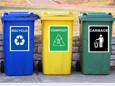 Trash Sign Printable Bundle Garbage Recycling Compost Posters Printable