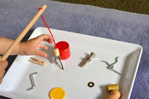 Experiment Magnetische Dinge Montessori Trays Montessori Science