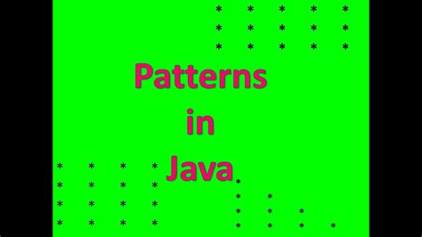 patterns in java youtube