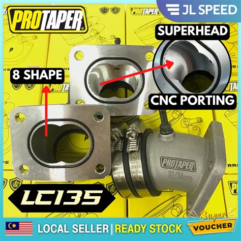 YAMAHA LC135 135LC PROTAPER SUPERHEAD RACING INTAKE PIPE CNC PORTING