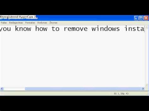How To Remove Windows Installer Youtube