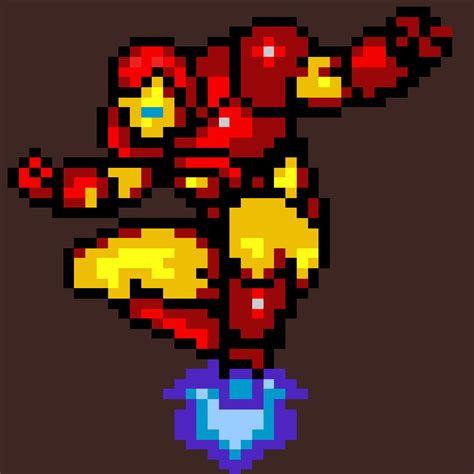 Pixilart Iron Man By Shortangryman