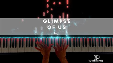 Joji Glimpse Of Us Piano Cover Sheet Music YouTube