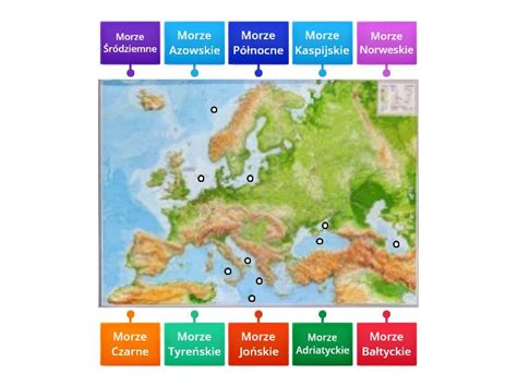 Mapa Fizyczna Europy Cz Morza Rysunek Z Opisami